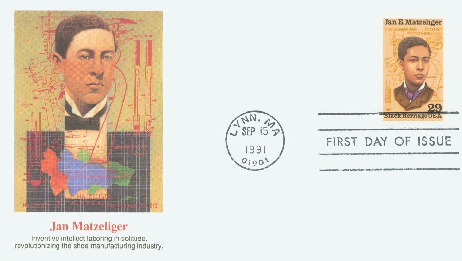 2567 - 1991 29c Black Heritage: Jan E. Matzeliger - Mystic Stamp Company