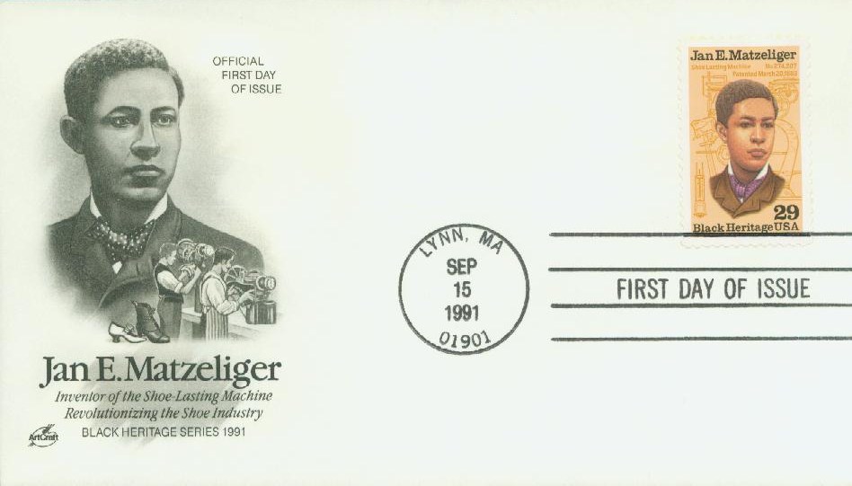 2567 - 1991 29c Black Heritage: Jan E. Matzeliger - Mystic Stamp Company