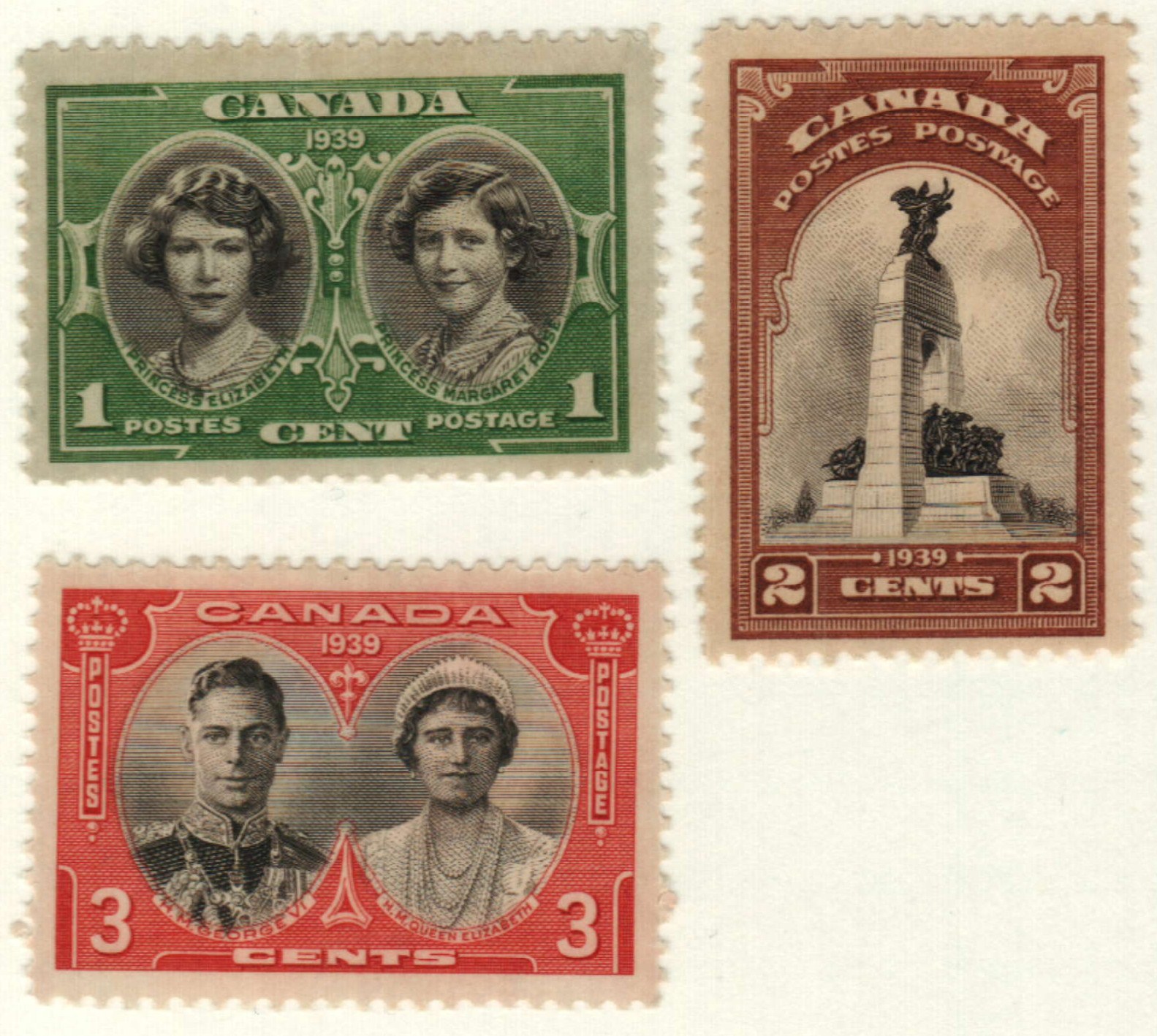 246-48 - 1939 Canada - Mystic Stamp Company