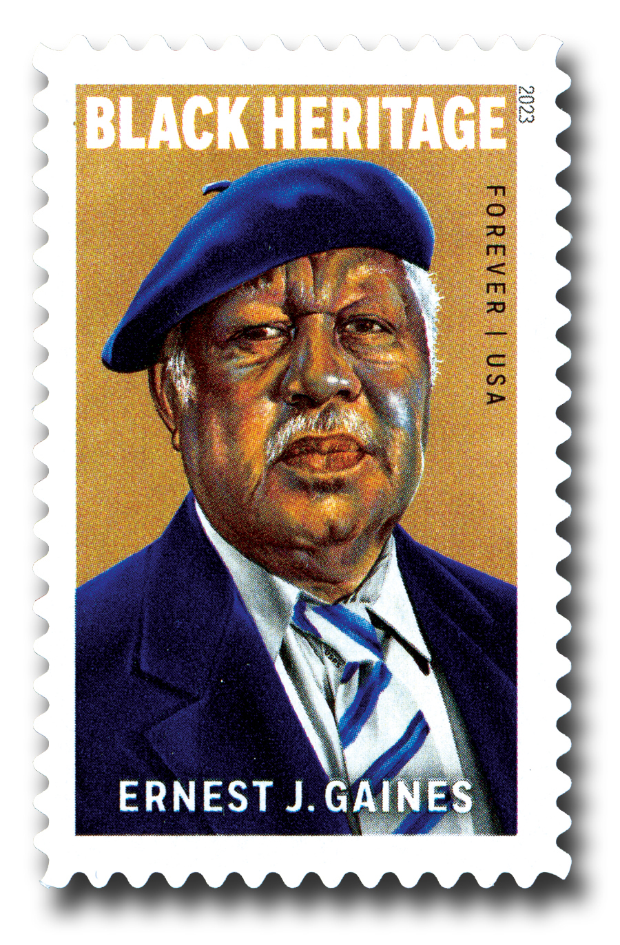 5753 - 2023 First-Class Forever Stamp - Ernest J. Gaines - Mystic Stamp ...