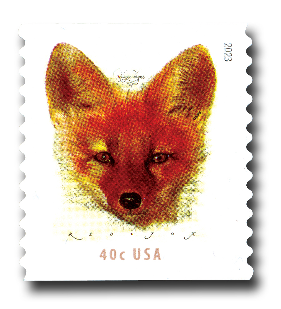 5743 - 2023 40c Red Fox (Coil Stamp) - Mystic Stamp Company