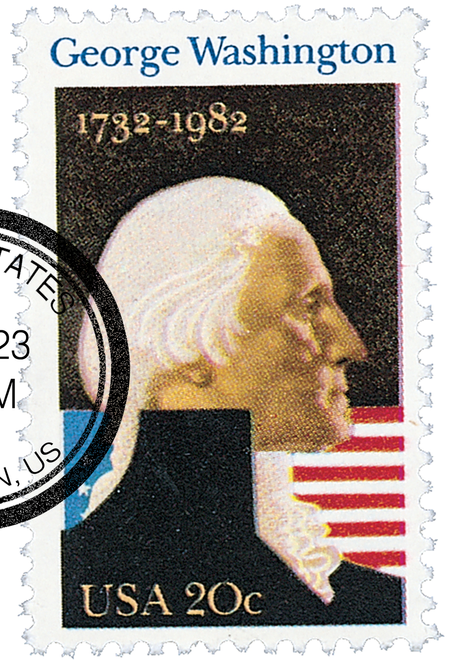 1952 - 1982 20c George Washington - Mystic Stamp Company