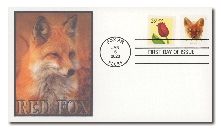 5742 - 2023 40c Red Fox (Sheet Stamp) - Mystic Stamp Company