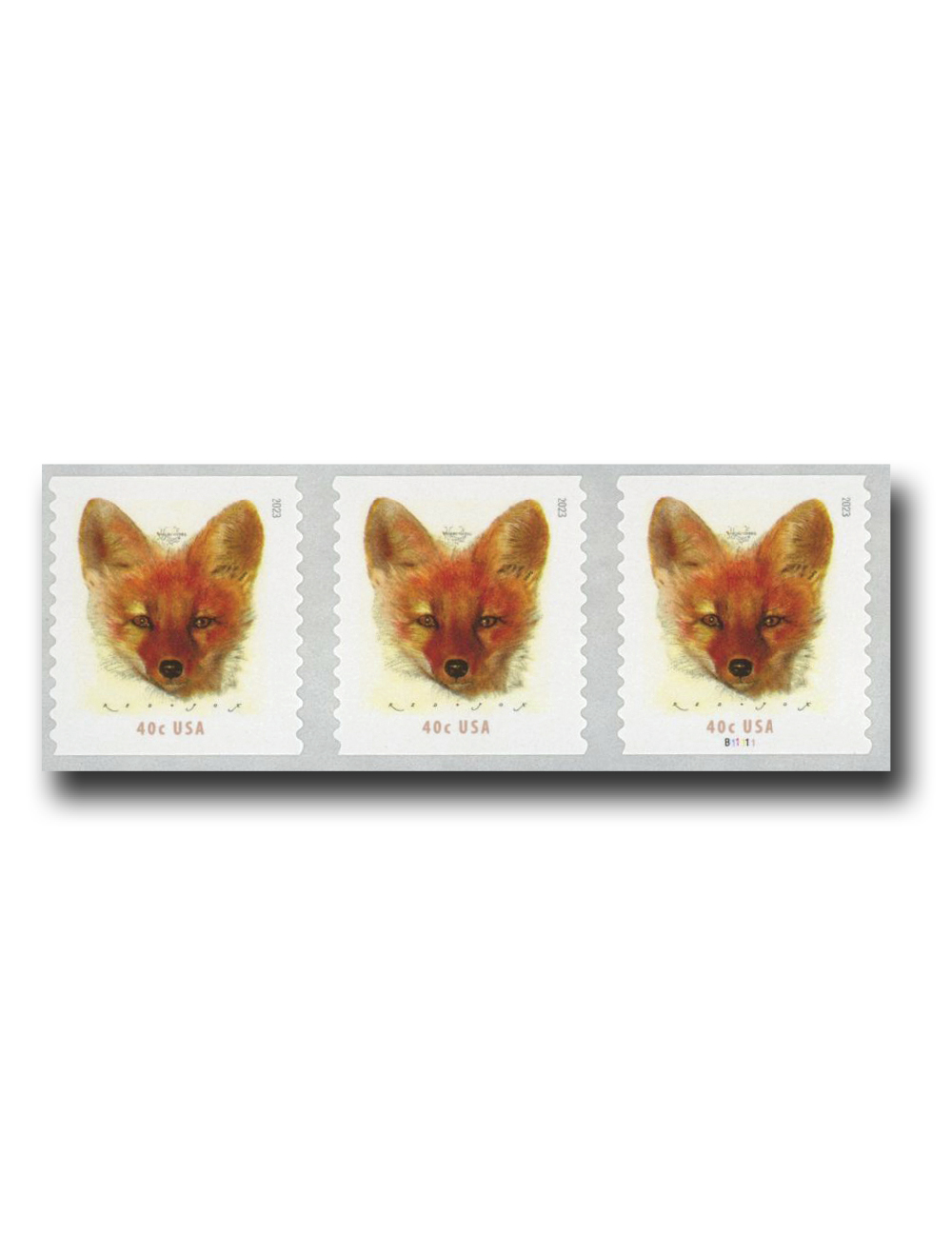 5743 - 2023 40c Red Fox (Coil Stamp) - Mystic Stamp Company