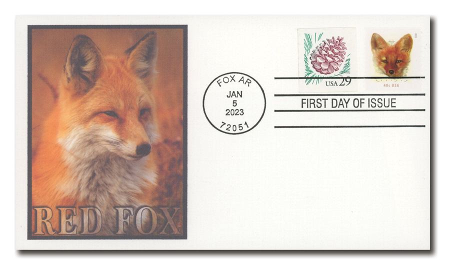 5743 - 2023 40c Red Fox (Coil Stamp) - Mystic Stamp Company