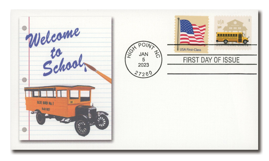5741 - 2023 Forever Additional Ounce School Bus (Coil Stamp) - Mystic ...