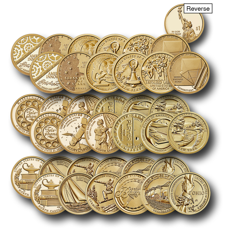 MCN041 - 2018-23 American Innovations Coin Collection, 40 Coins ...