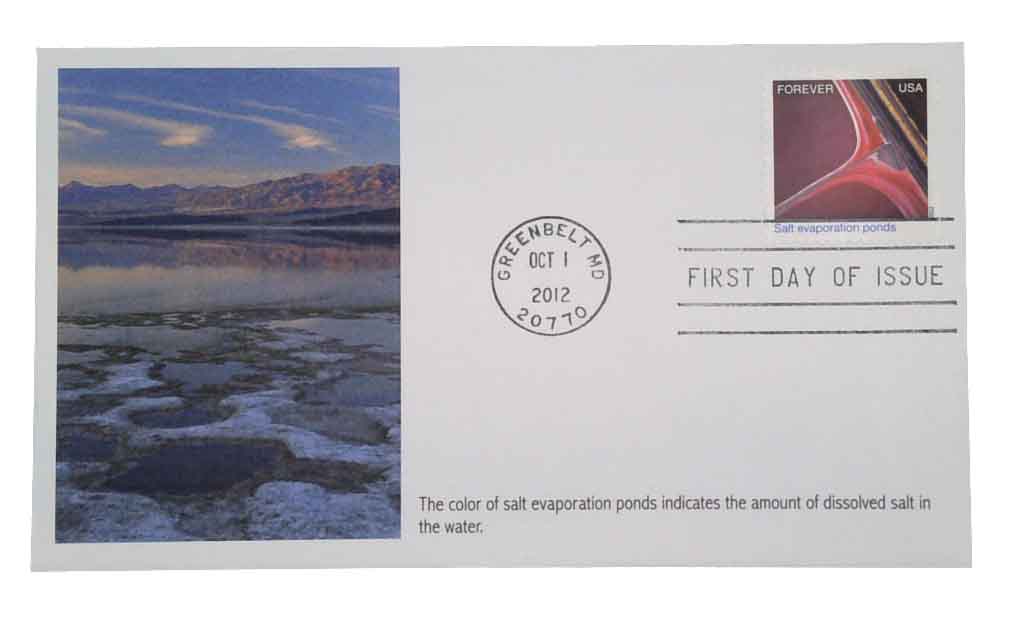 4710f - 2012 First-Class Forever Stamp - Earthscapes: Salt Evaporation ...