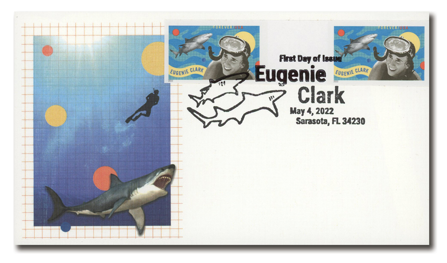 5693a - 2022 First-Class Forever Stamp - Imperforate Eugenie Clark ...