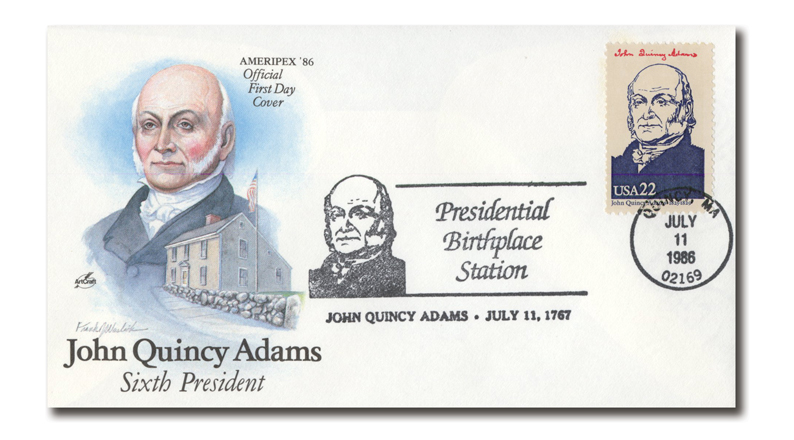 AC535 - Special Event Cover Commemorating John Quincy Adams' Birthday ...