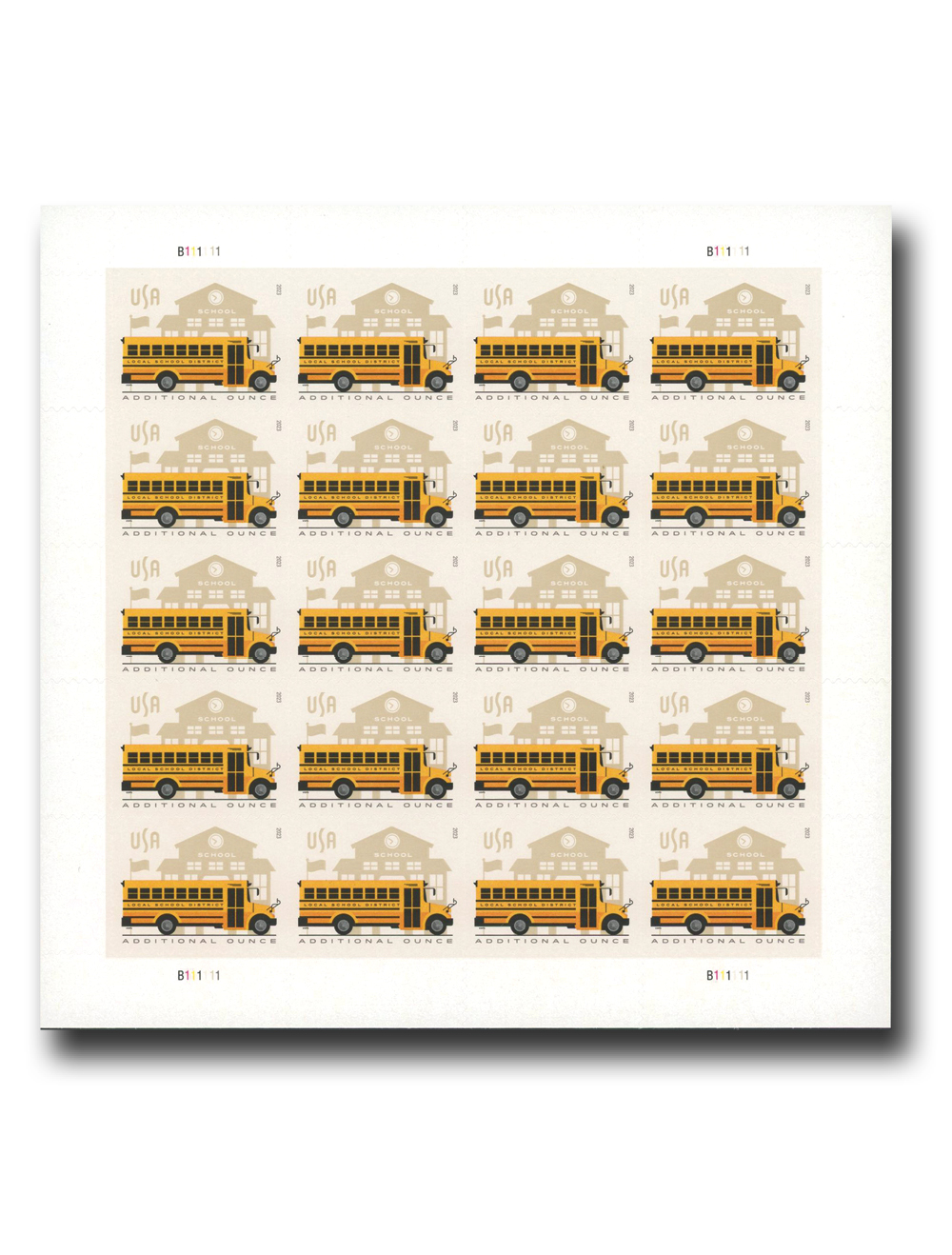 5740 - 2023 Forever Additional Ounce School Bus (Sheet Stamp) - Mystic ...