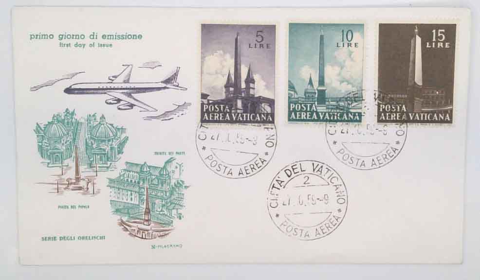 C35-37 - 1959 Vatican City - Mystic Stamp Company