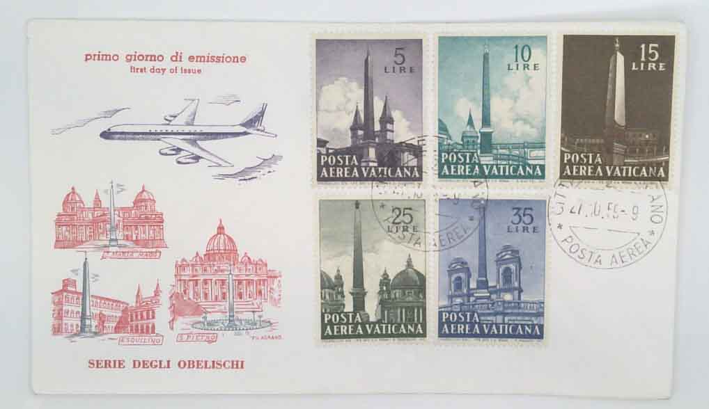C35-39 - 1959 Vatican City - Mystic Stamp Company