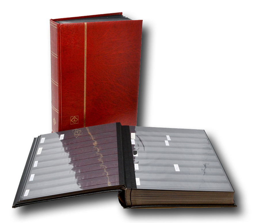 KS1056 - Used Lighthouse Stamp Stockbook, 30-32 double sided pages ...