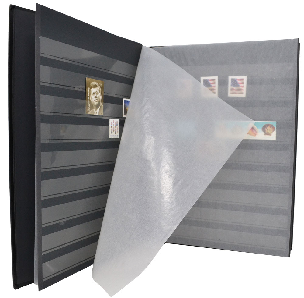 KS1048 - Used Stamp Stockbook in Good Condition, 8-12 double sided ...