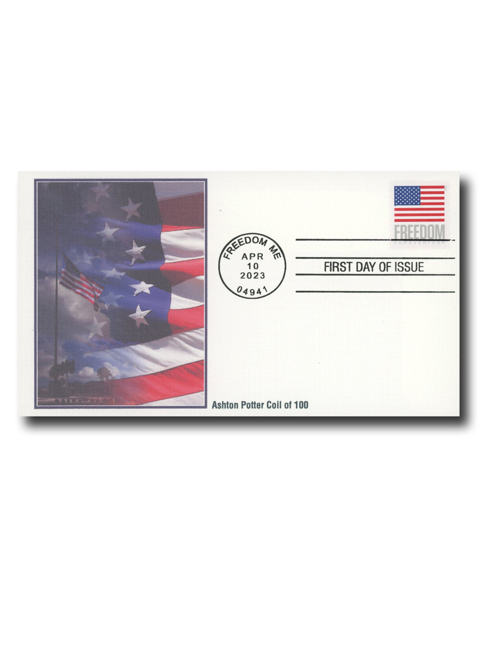 5788 - 2023 First-Class Forever Stamp - US Flags (from AP Coil ...