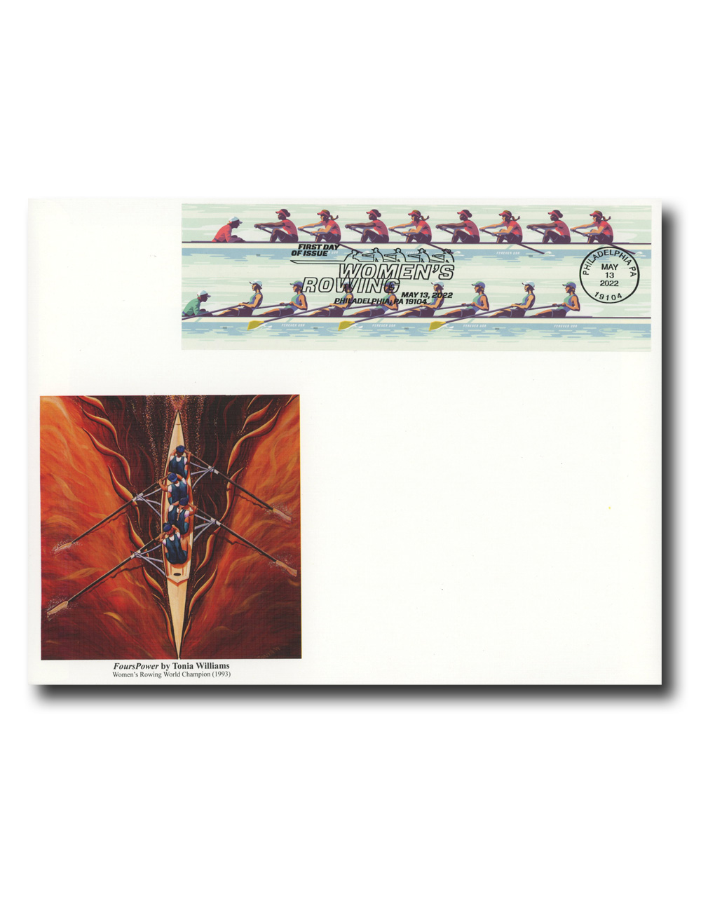 5694-97c - 2022 First-Class Forever Stamp - Imperforate Women's Rowing ...