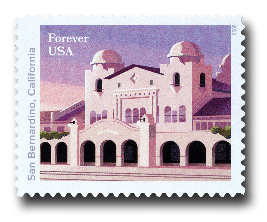 5760 - 2023 First-Class Forever Stamp - Historic Railroad Stations ...