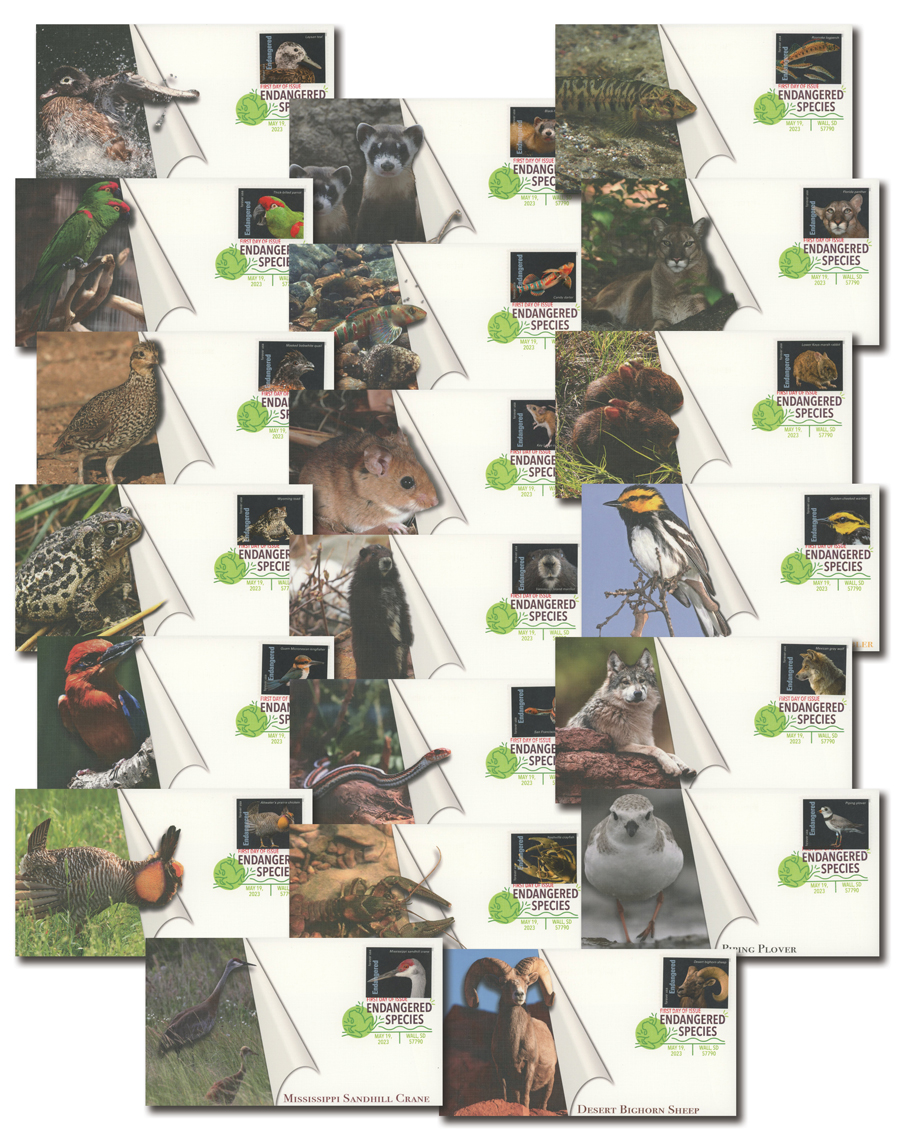 5799 - 2023 First-Class Forever Stamps - Endangered Species - Mystic ...