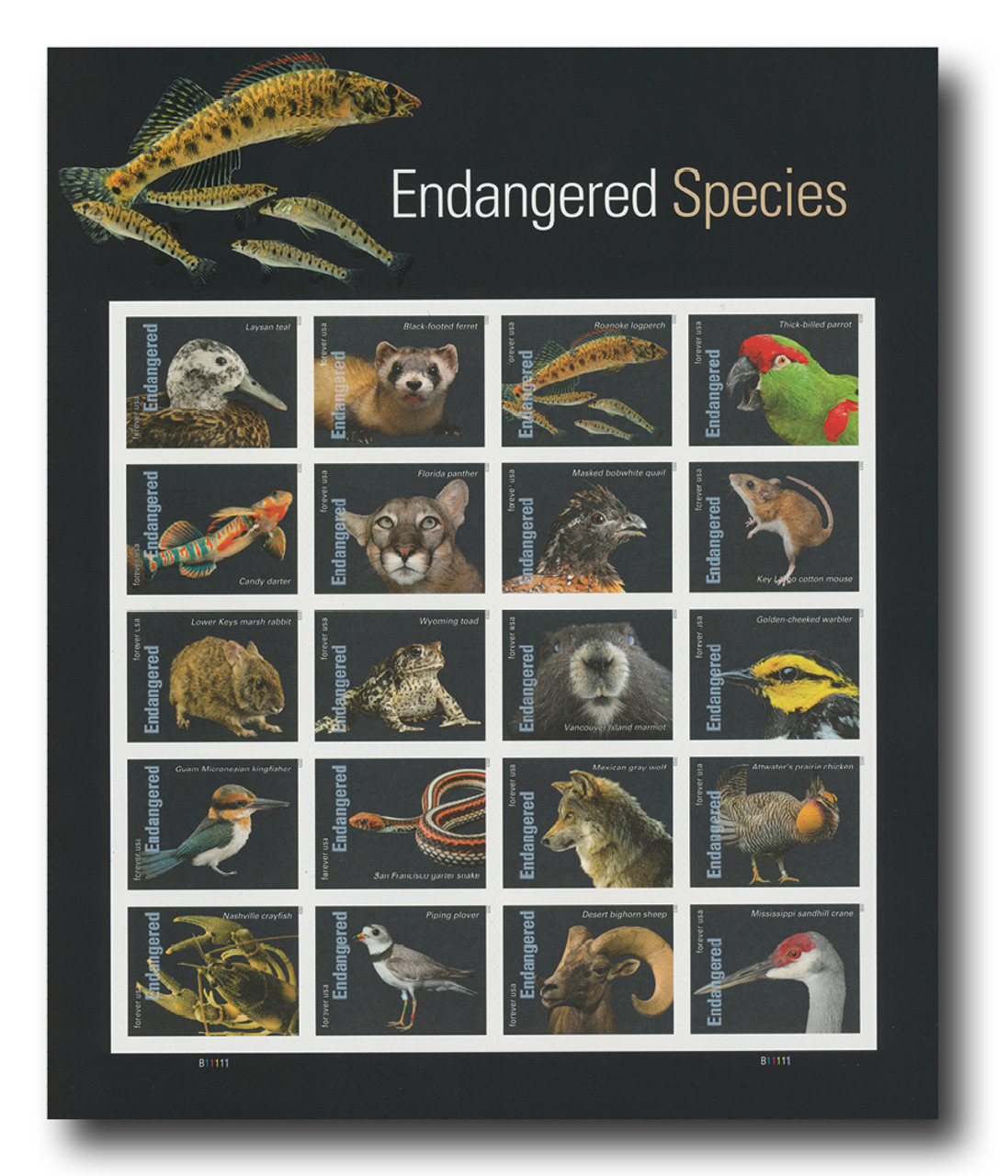 5799 - 2023 First-Class Forever Stamps - Endangered Species - Mystic ...