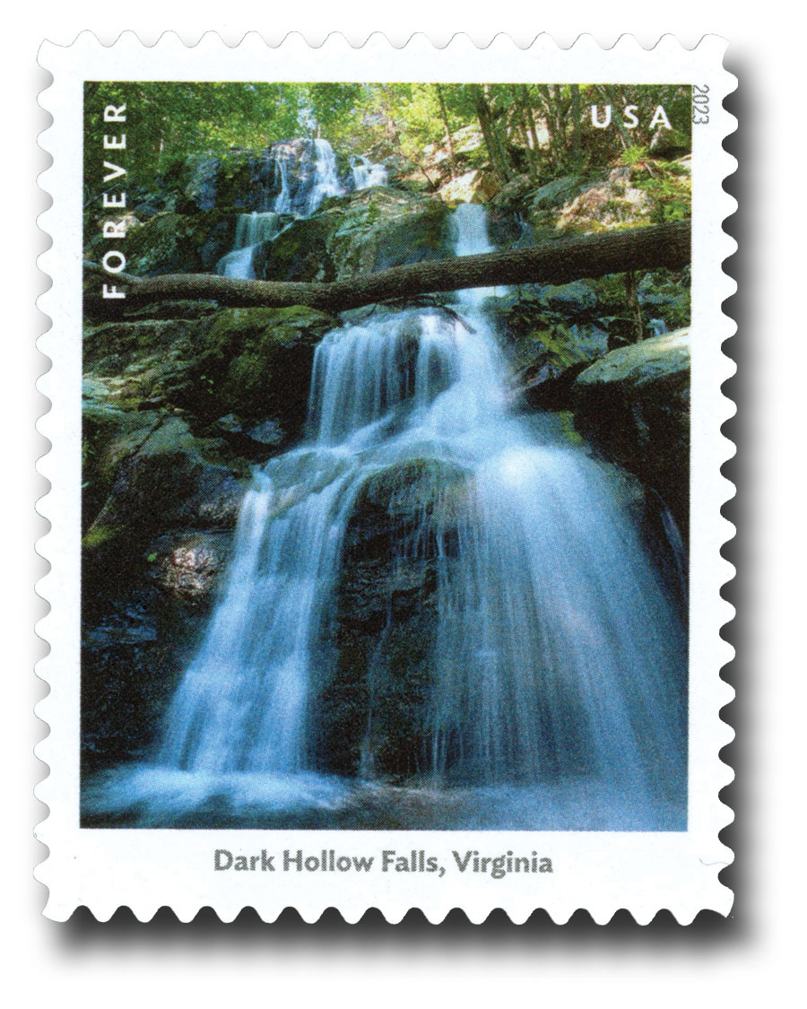 5800h - 2023 First-Class Forever Stamp - Waterfalls: Dark Hollow Falls ...