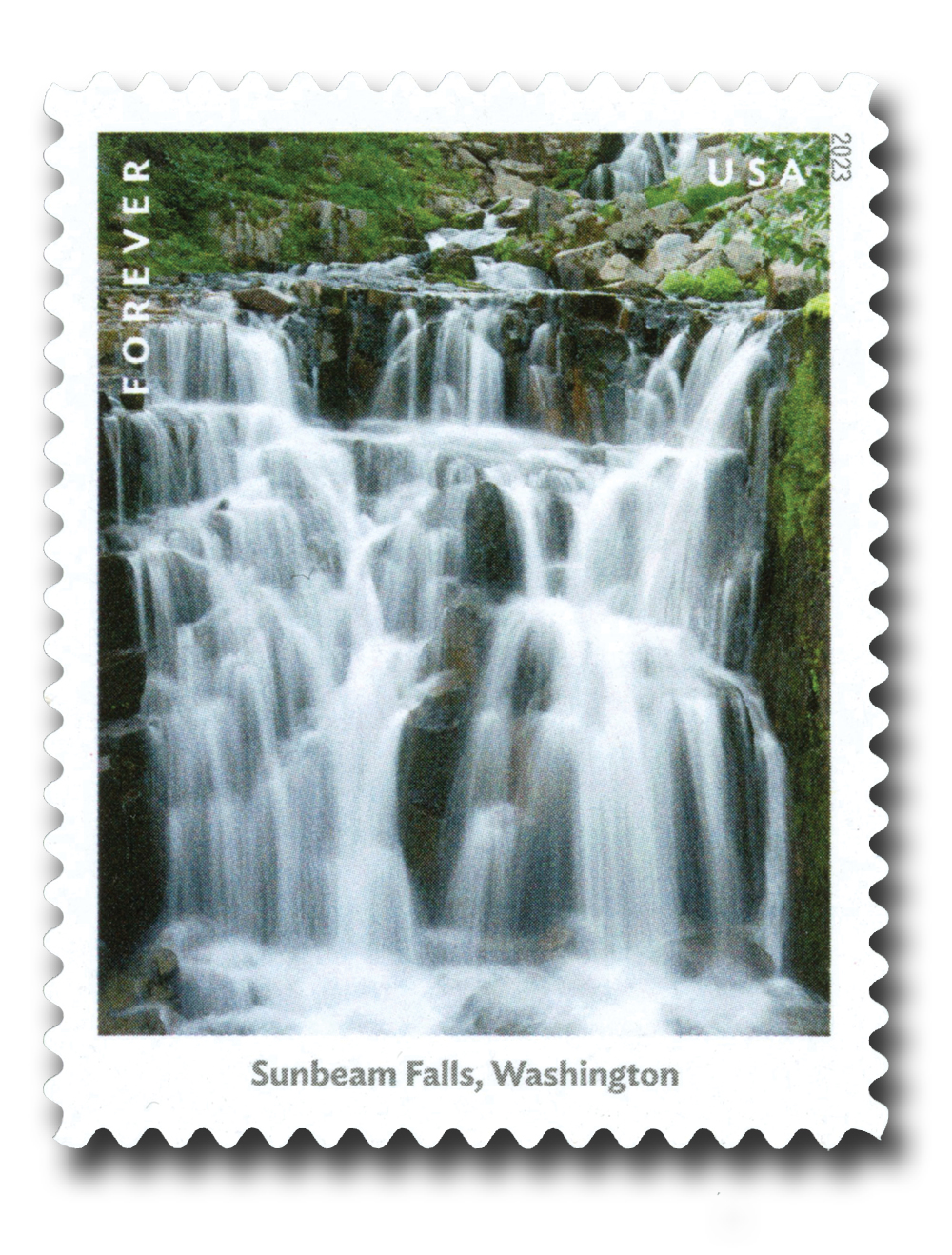 5800j - 2023 First-Class Forever Stamp - Waterfalls: Sunbeam Falls ...