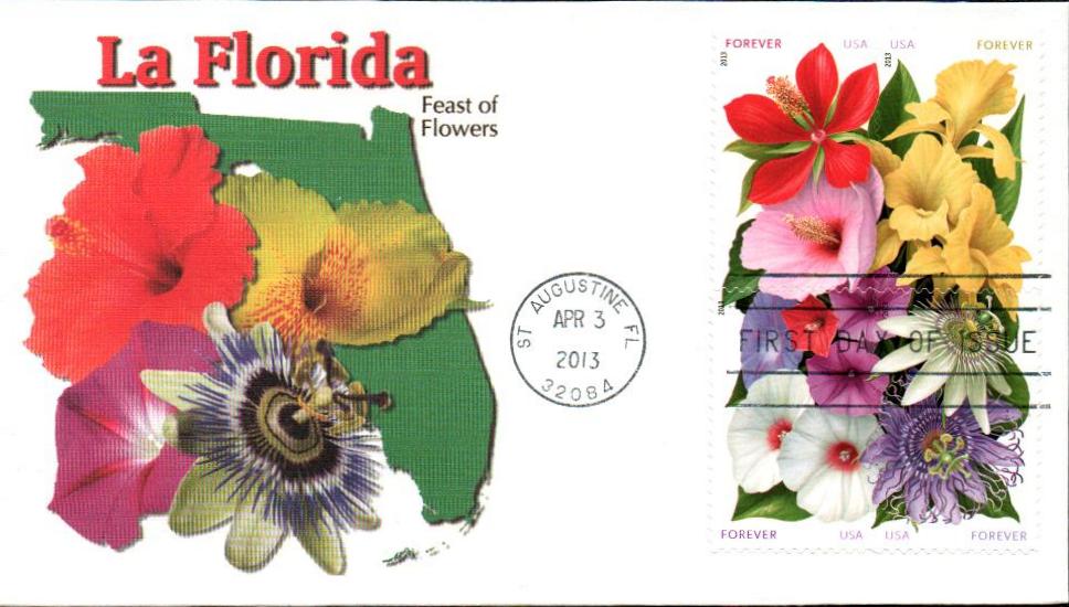 4750-53 - 2013 First-Class Forever Stamp - La Florida - Mystic Stamp ...