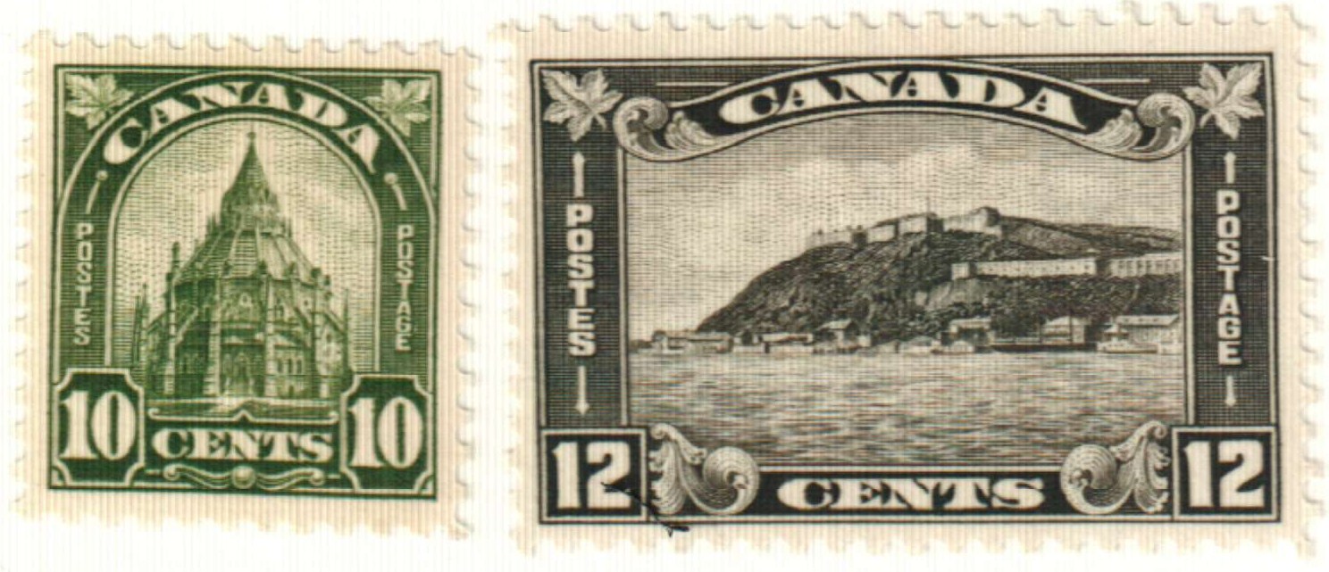 173-74 - 1930 Canada - Mystic Stamp Company