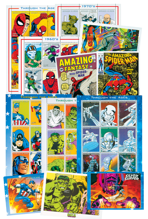M10888 - Marvel Comic Superhero Stamp Collection - Mystic Stamp Company