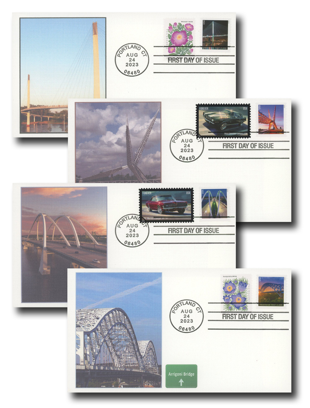 5808-11 - 2023 25c Presort Bridges - Mystic Stamp Company