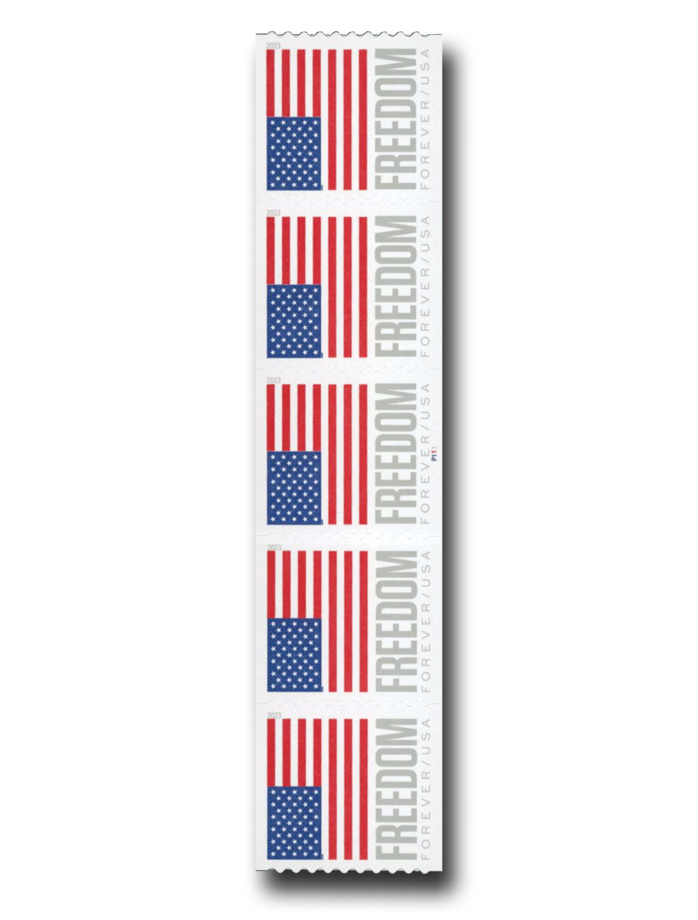 5788 - 2023 First-Class Forever Stamp - US Flags (from AP Coil ...