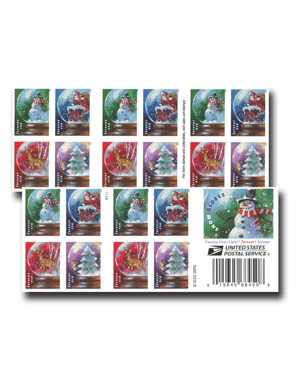5816-19 - 2023 First-Class Forever Stamps - Christmas Snow Globes ...