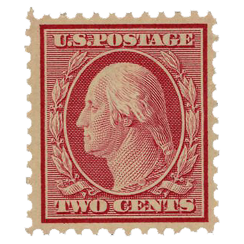 519 - 1917 2c Washington, carmine, double line watermark, perf 11 ...
