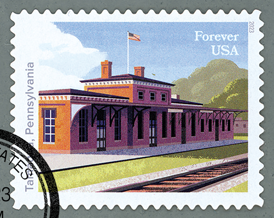 5761 - 2023 First-Class Forever Stamp - Historic Railroad Stations ...
