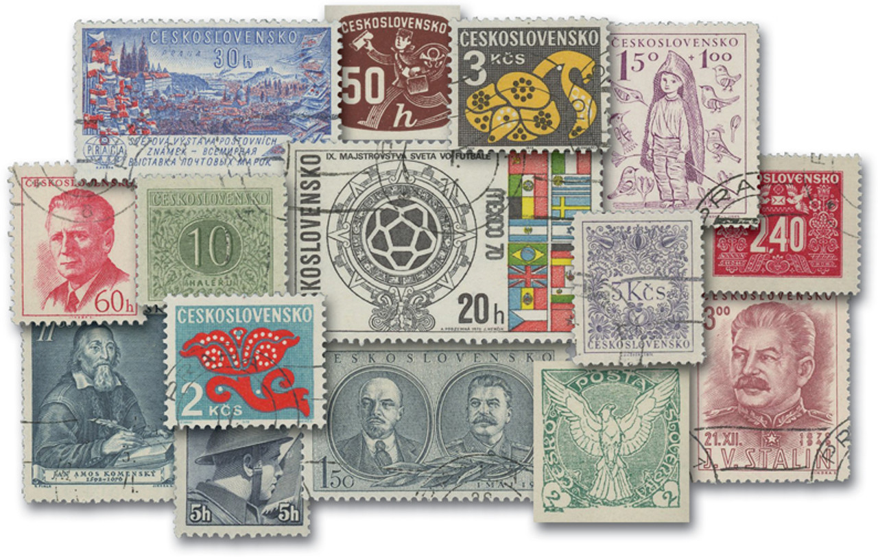 MP2116 - 25 Different Czechoslovakia Stamps - Mystic Stamp Company
