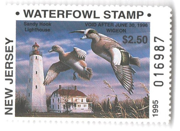 SDNJ25 - 1995 New Jersey State Duck Stamp - Mystic Stamp Company