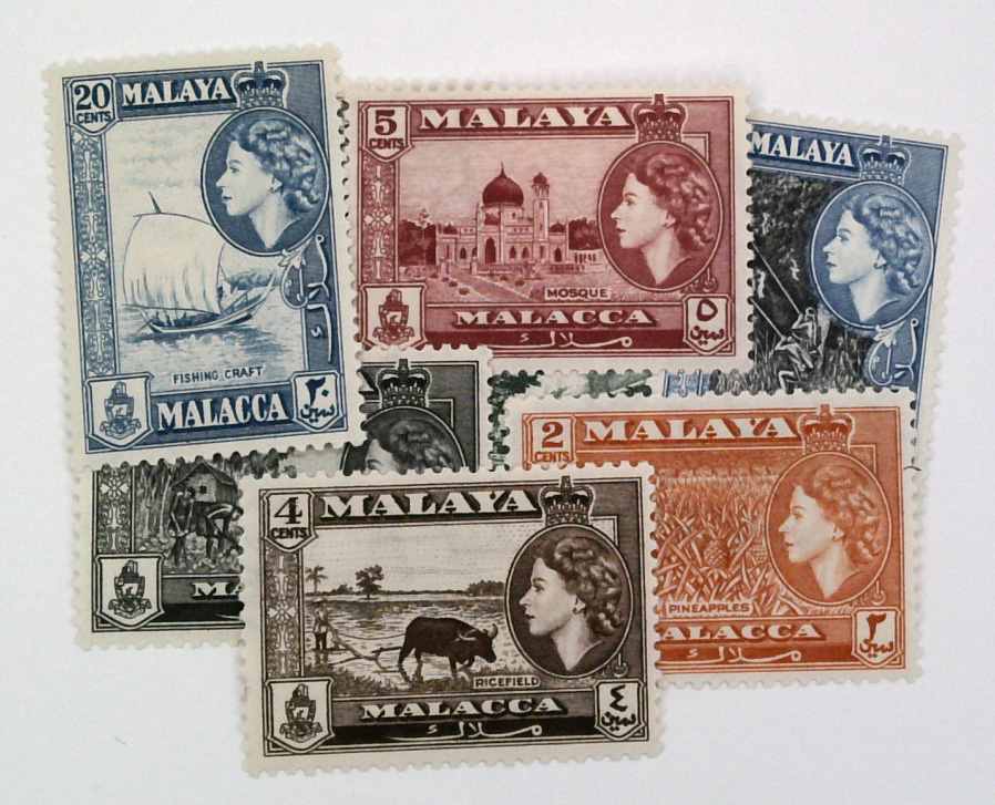 45-52 - 1957 Malaya Malacca - Mystic Stamp Company