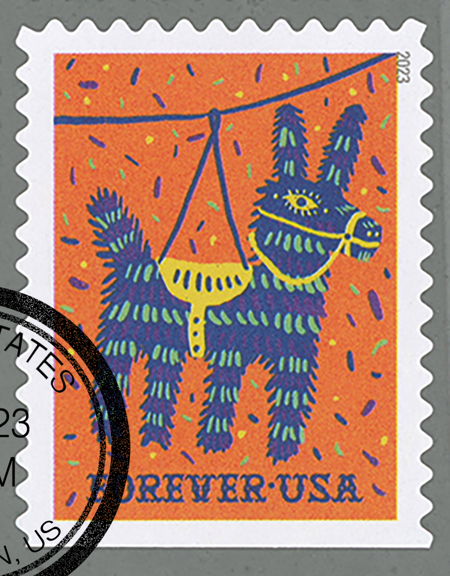 5815 - 2023 First-Class Forever Stamp - Pinatas: Orange Pinata - Mystic ...