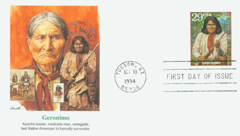 2869m - 1994 29c Legends of the West: Geronimo - Mystic Stamp Company