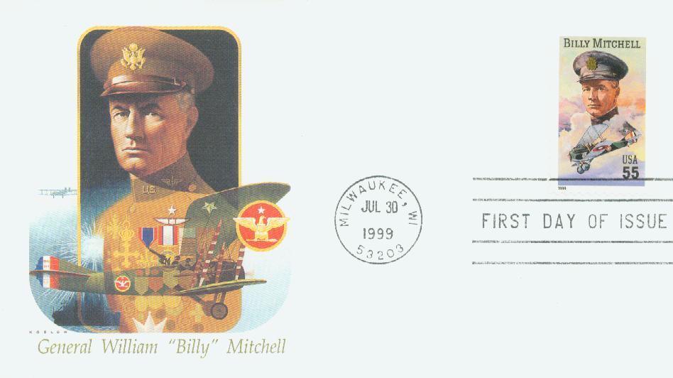 3330 - 1999 55c Billy Mitchell - Mystic Stamp Company
