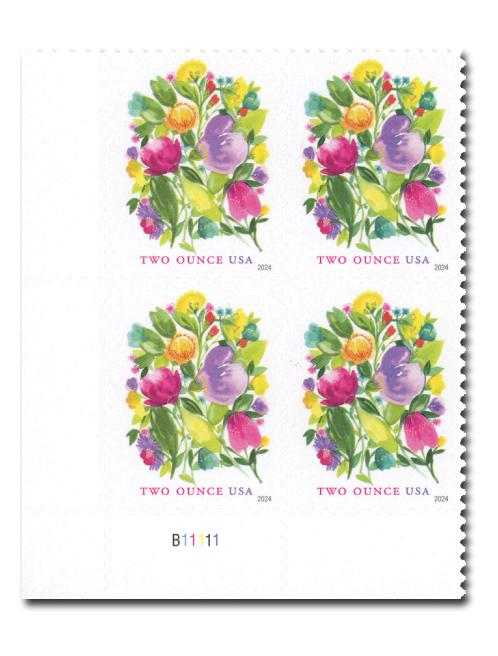 5850 - 2024 Two-Ounce Forever Stamp - Wedding Blooms - Mystic Stamp Company