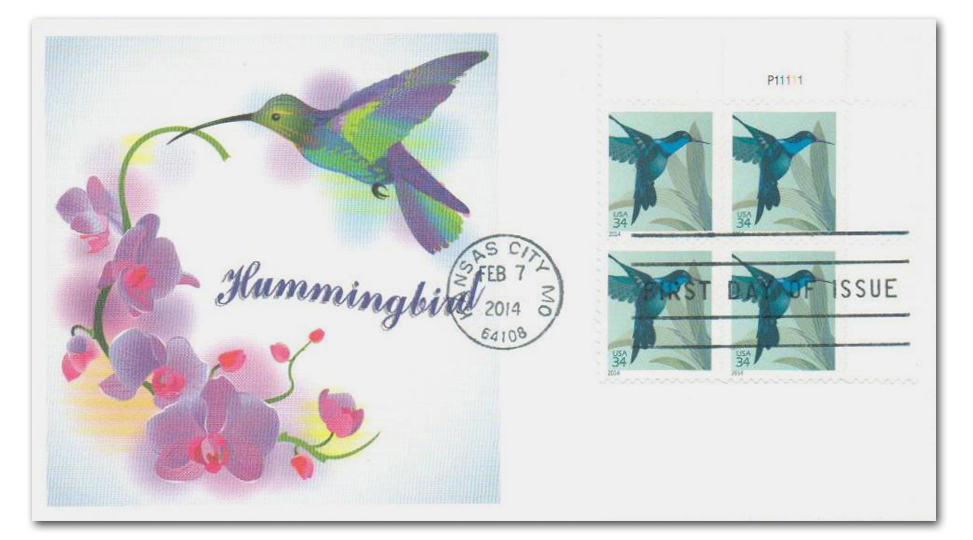 4857 - 2014 34c Hummingbird - Mystic Stamp Company