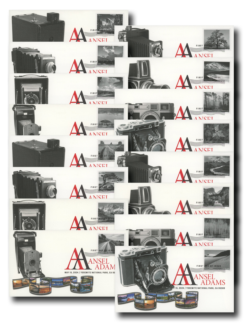 5854 - 2024 First-Class Forever Stamps - Photographs by Ansel Adams ...