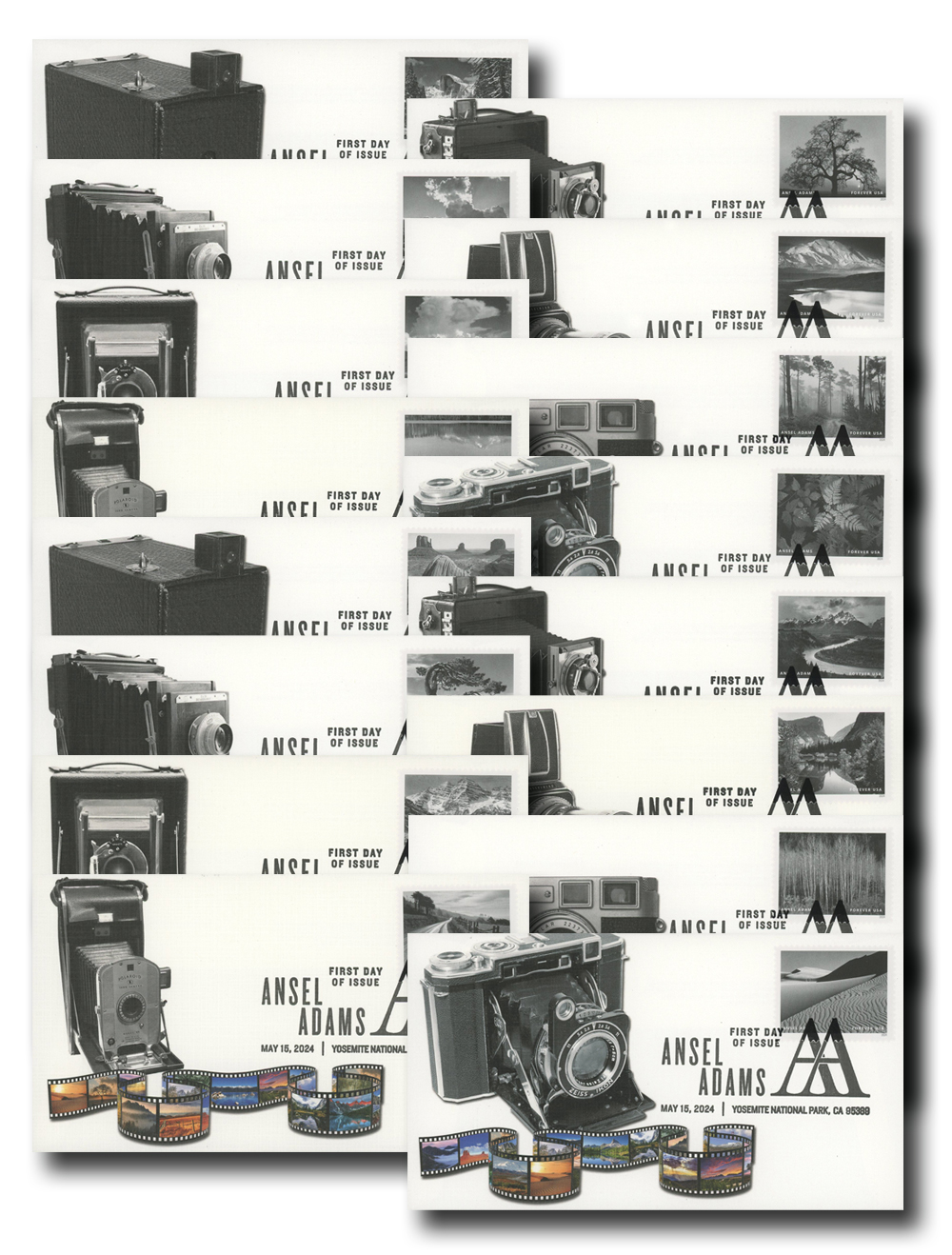 5854 - 2024 First-Class Forever Stamps - Photographs by Ansel Adams ...