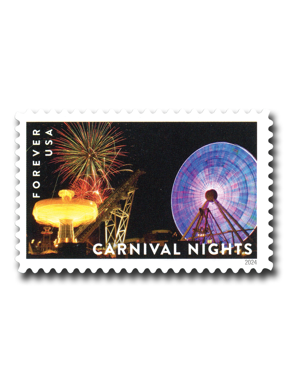 5864 - 2024 First-Class Forever Stamp - Carnival Nights: Fireworks ...