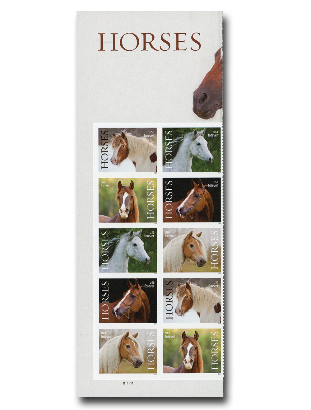 5891-95 - 2024 First-Class Forever Stamps - Horses - Mystic Stamp Company