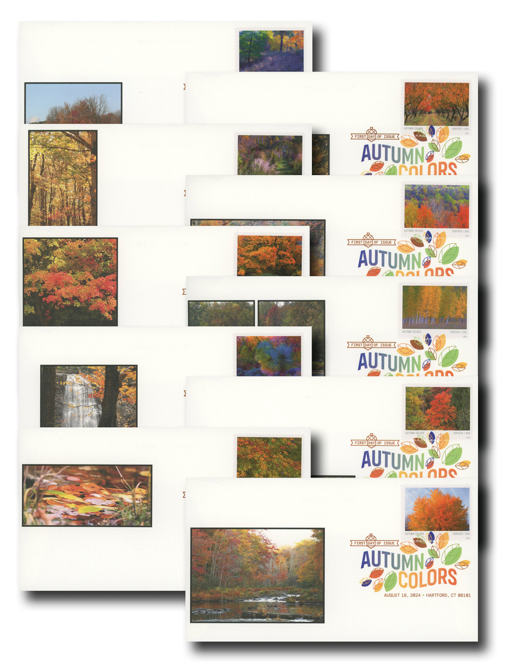 5929-38 - 2024 First-Class Forever Stamp - Autumn Colors - Mystic Stamp ...