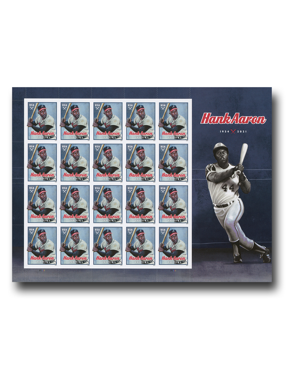 5908 - 2024 First-Class Forever Stamp - Hank Aaron - Mystic Stamp Company