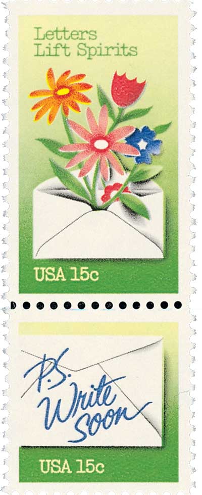 1807-08 - 1980 15c Letter Writing: Letters Lift Spirits - Mystic Stamp ...