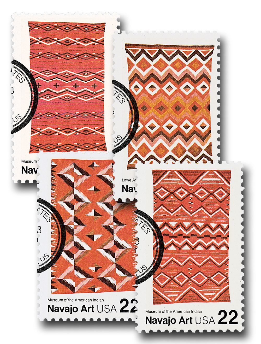 2235-38 - 1986 22c Navajo Blankets - Mystic Stamp Company